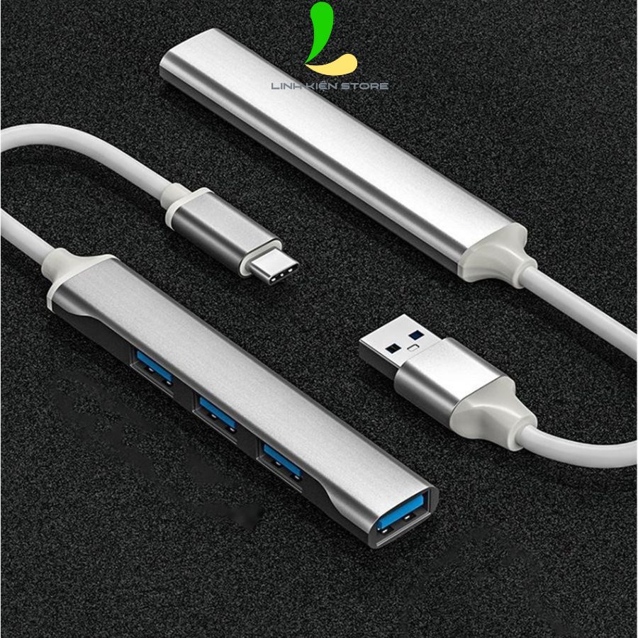 Silver Aluminum 3.0 USB Splitter - USB HUB With Super Speed Data ...