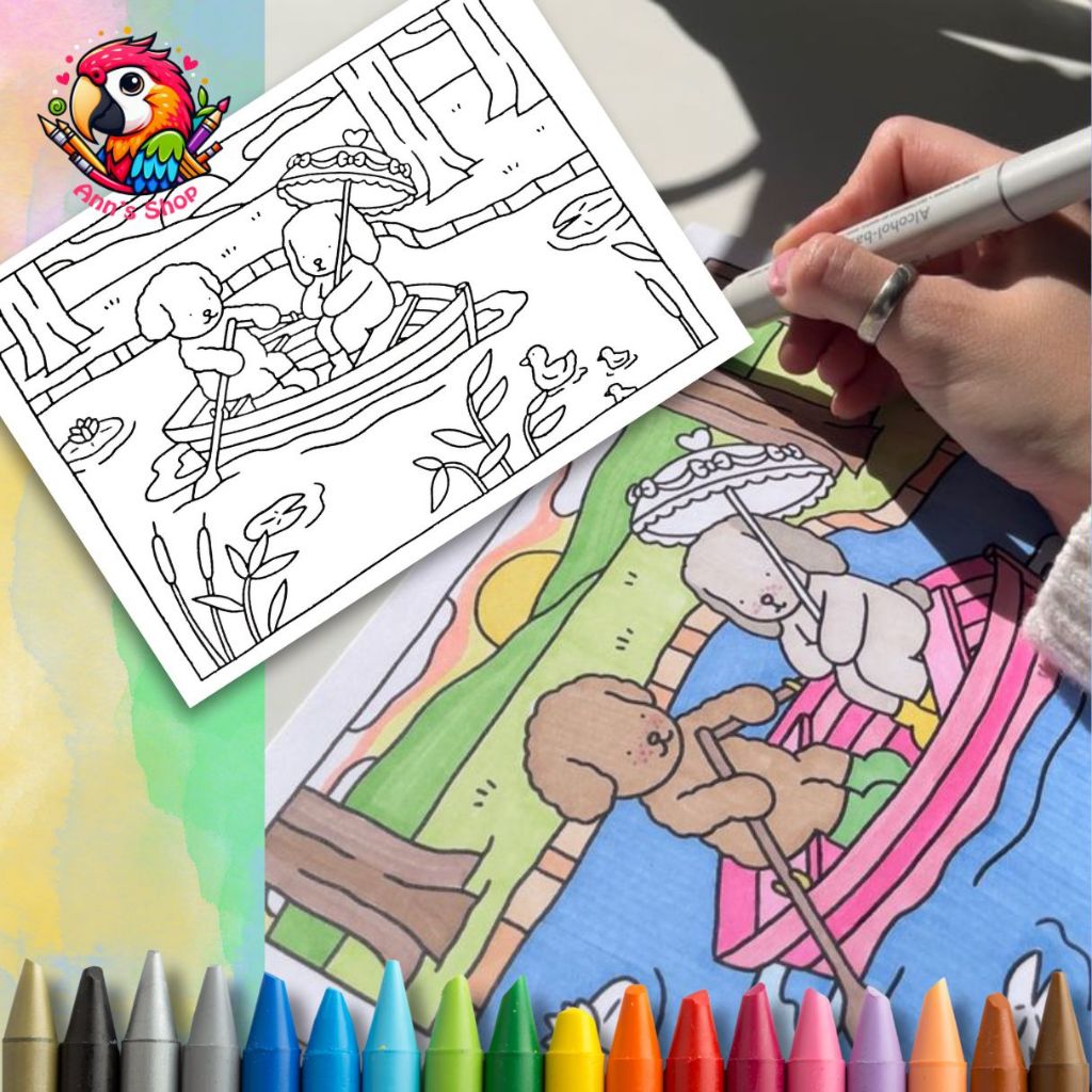 Full Set Of 160 "Bobbie Goods" Coloring Pictures a4 / a5 - Ann Paper ...