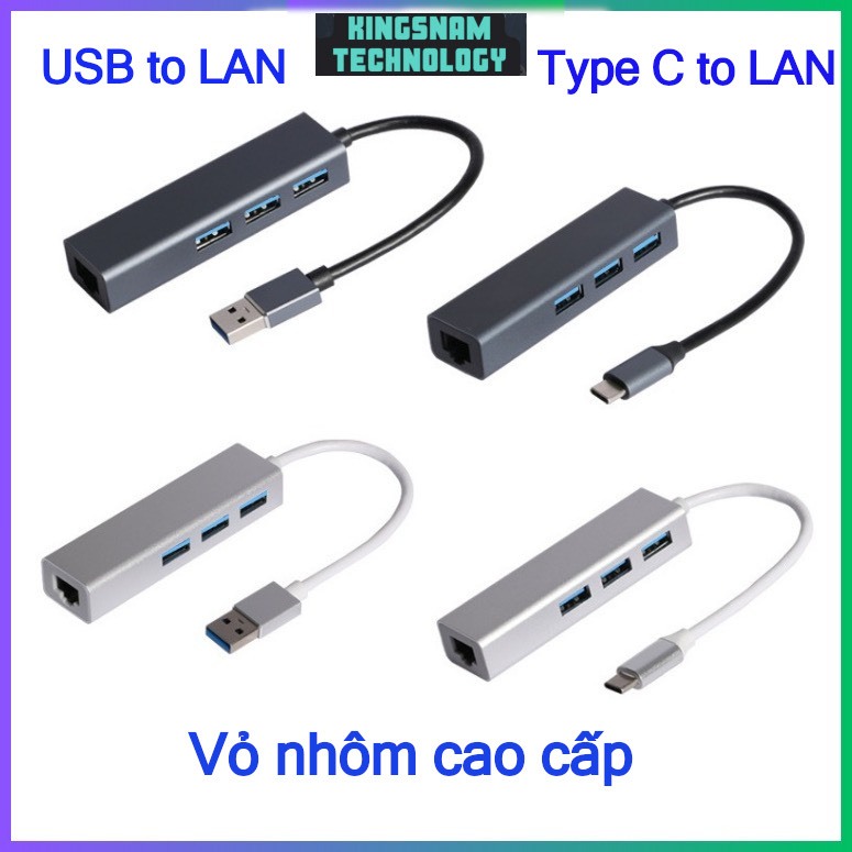 Usb to Ethernet LAN Adapter for Laptop PC Hub Type C to LAN and USB to ...