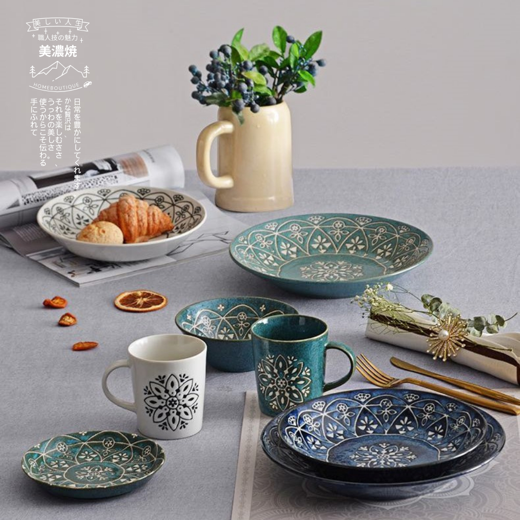 Bohemian style 5 Piece dinnerware set imported from Japan | Shopee ...