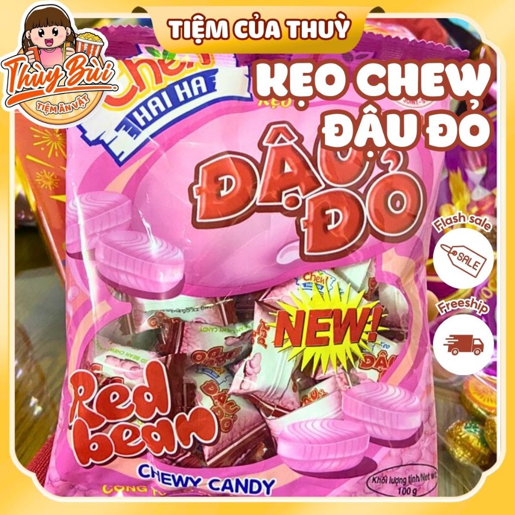Hai Ha Red Bean Chew Candy, Hai Ha Red Bean Candy, Thuy Bui Snack Shop ...