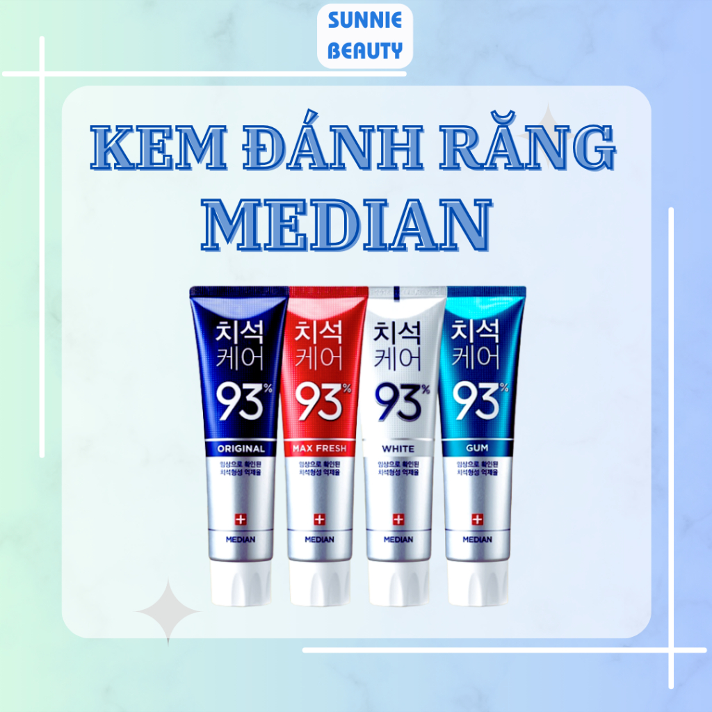 MEDIAN IQ 93% Korean Teeth Whitening Toothpaste 120g Tube | Shopee ...