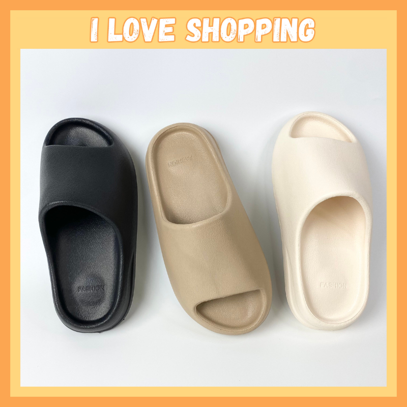 Yz Slide sandals with high soles, rough texture, molded in one piece ...