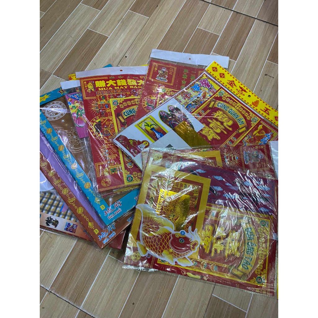 Offering paper CNY, complete set of votive offerings for Tet ...