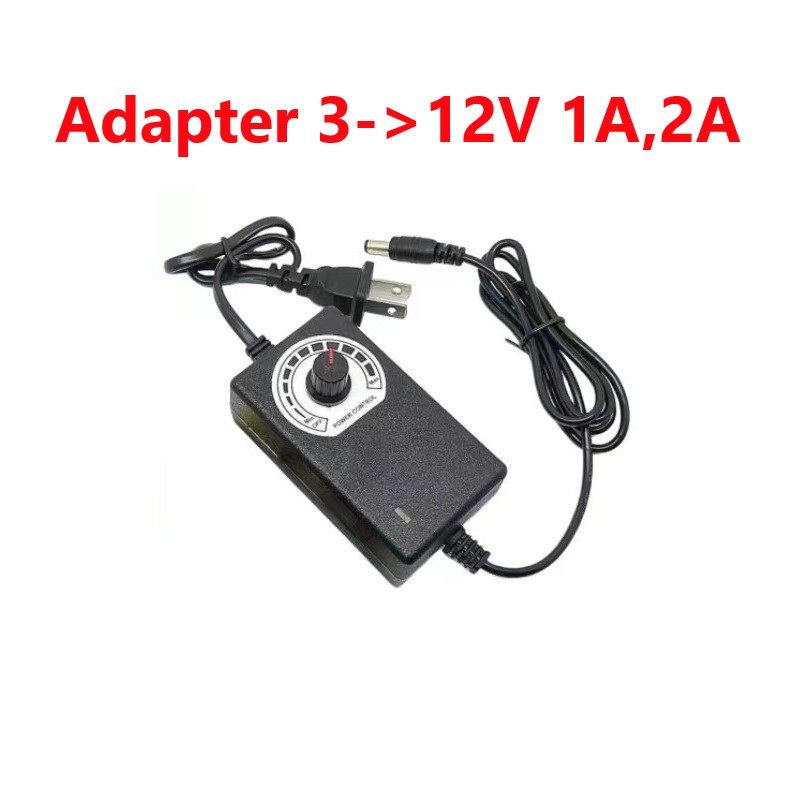 Power Adapter to adjust voltage 3-12V, used to adjust motors, led ...