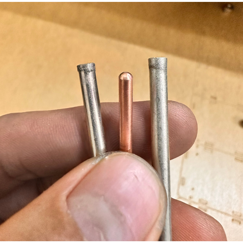 Round tip welding needle Grinding bit (rough tip, fine tip) | Shopee ...