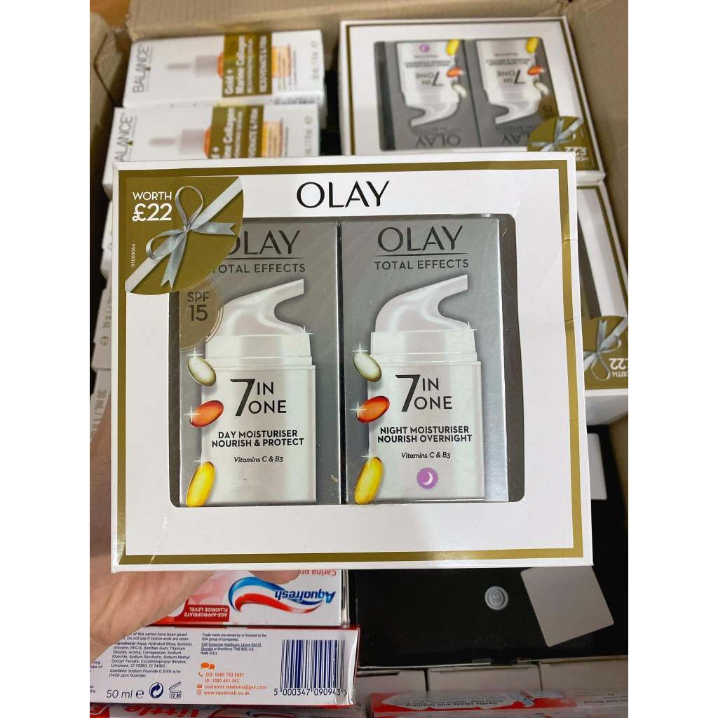 Olay Total Effects 7In1 Set - Day and Night Cream (37ml X 2 Boxes ...
