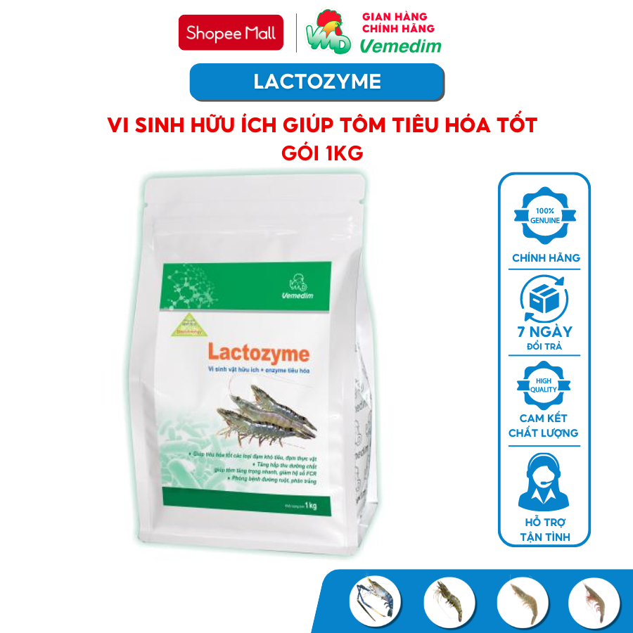 Vemedim Lactozyme shrimp, supports the digestive system and nutrient ...