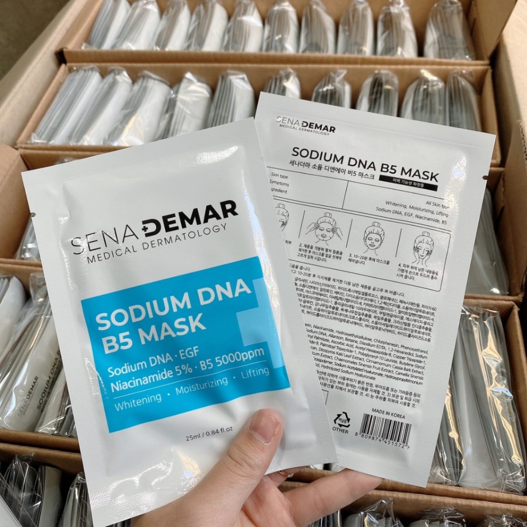 Sena Demar Sodium DNA B5 Mask Korean Restorative and Moisturizing Stem Cell Mask 25ml | Shopee ...