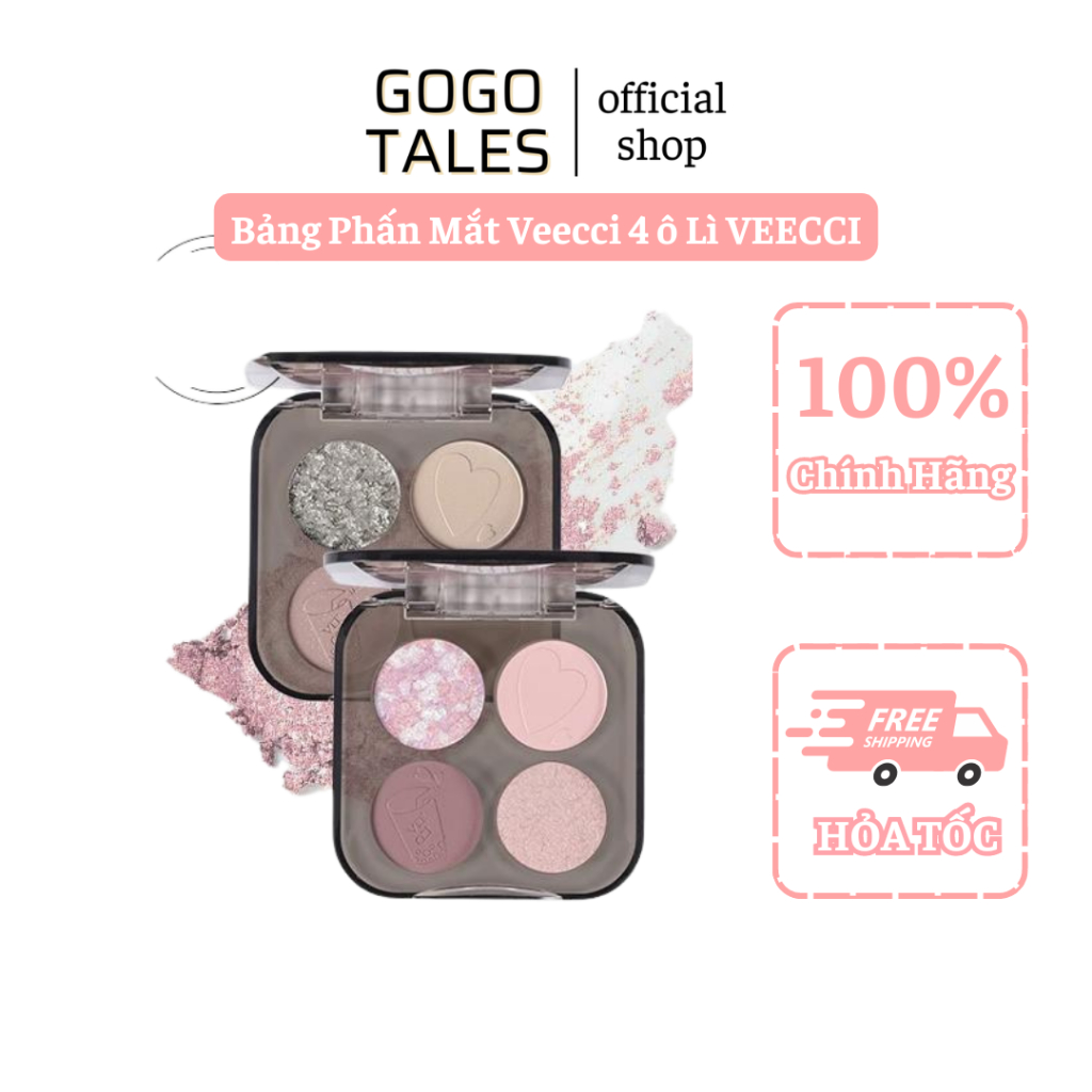 Veecci Veecci Eyeshadow Palette 4 Matte Makeup Douyin Earth Pink ...