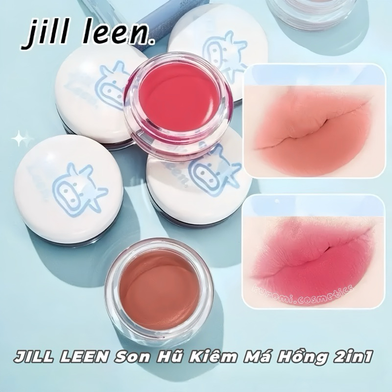 Jill LEEN matte velvet lip Gloss lip glaze 2in1 mud Cream lip Balm ...