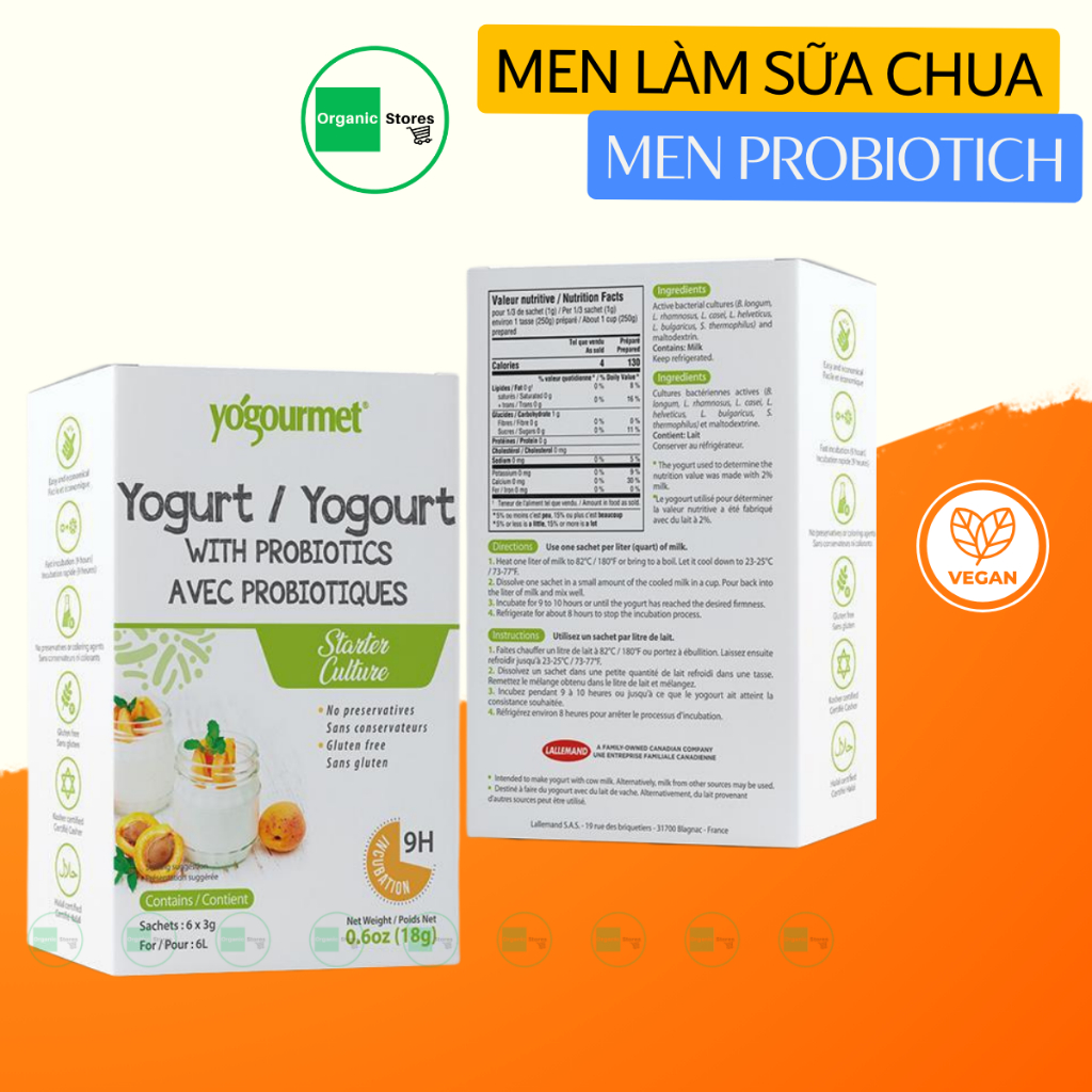 Yeast for Probiotic Yogurt - Yogourmet (Yogurt Starter) - Macrobiotic ...