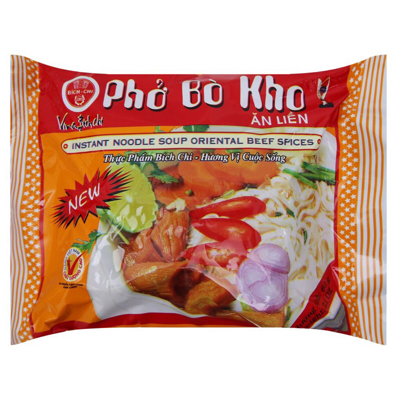 Combo 10 Packs Of Bich Chi Beef Warehouse Pho 60g | Shopee Philippines