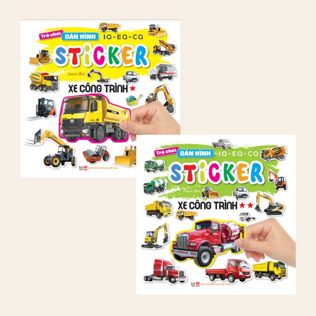 Book - IQ EQ CQ Sticker Peel and Sticker Game Combo - Construction ...