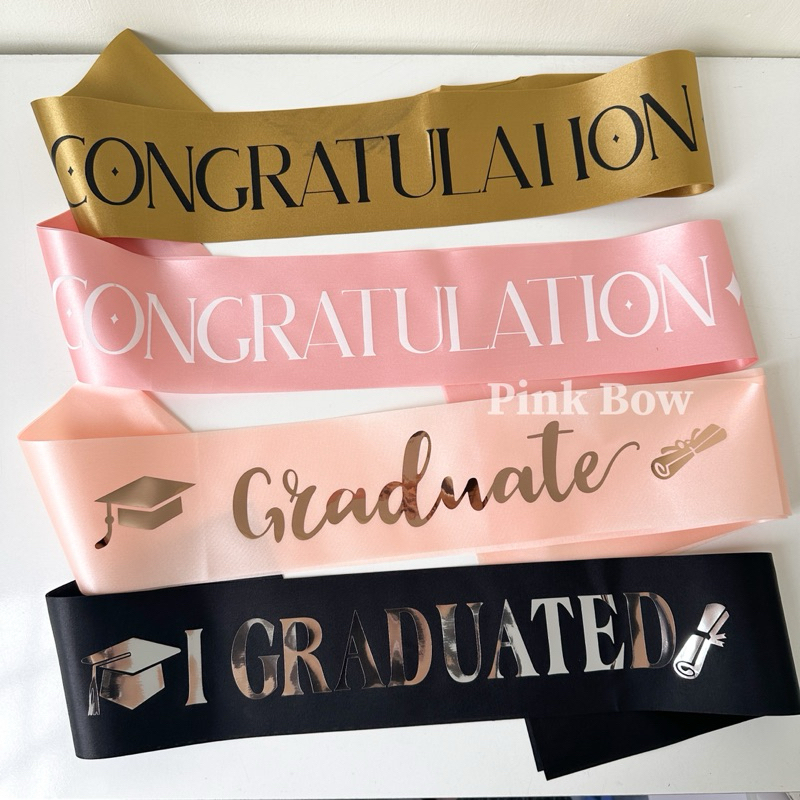 Sand Crossbody fabric banner wrapped around the body for Graduation ...