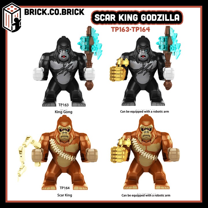 King Kong Assembling Toy Figure Scar King Godzilla Scar King Gong Model ...