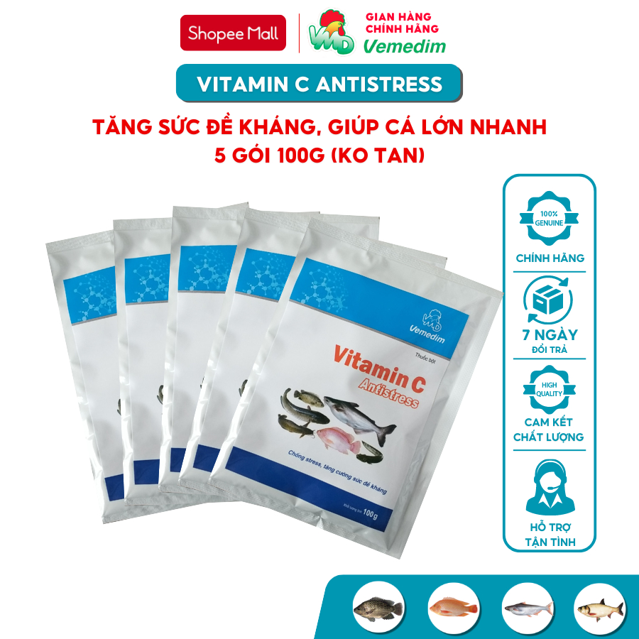 Vemedim Vitamin C antistress fish for fish to increase resistance and ...