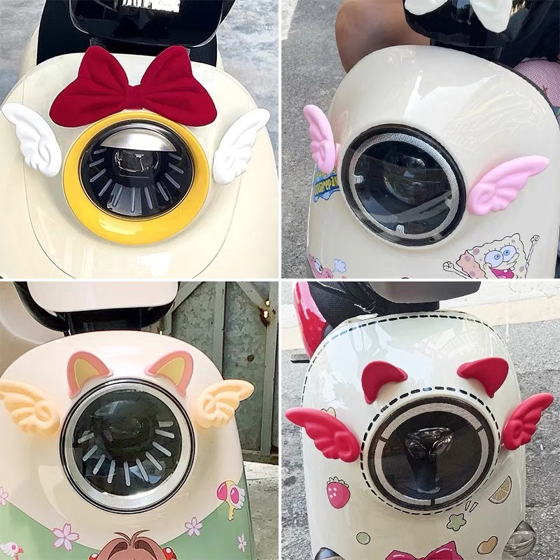 Angel Wings Mounted to Helmets, Motorcycles, and Utensils with Free ...