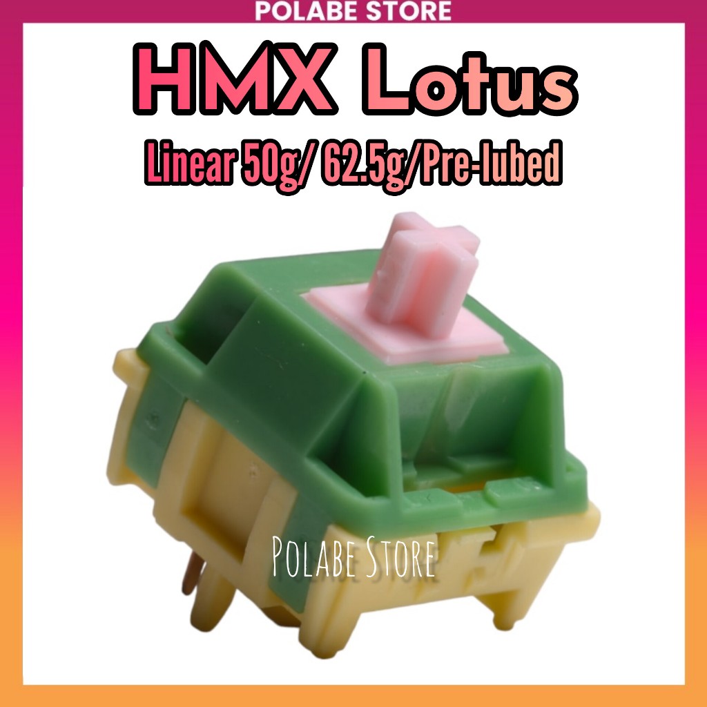 Hmx Lotus Linear Switch Prelube Smooth Polabe Store Mechanical Keyboard ...