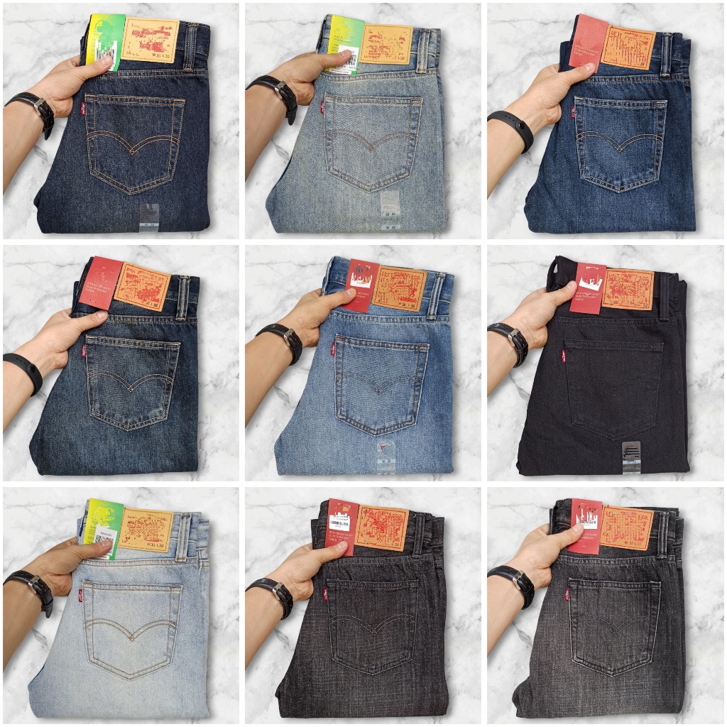 Men's Jeans Full Color Tube - Long Form Jeans, No Stretch, Thick Fabric ...