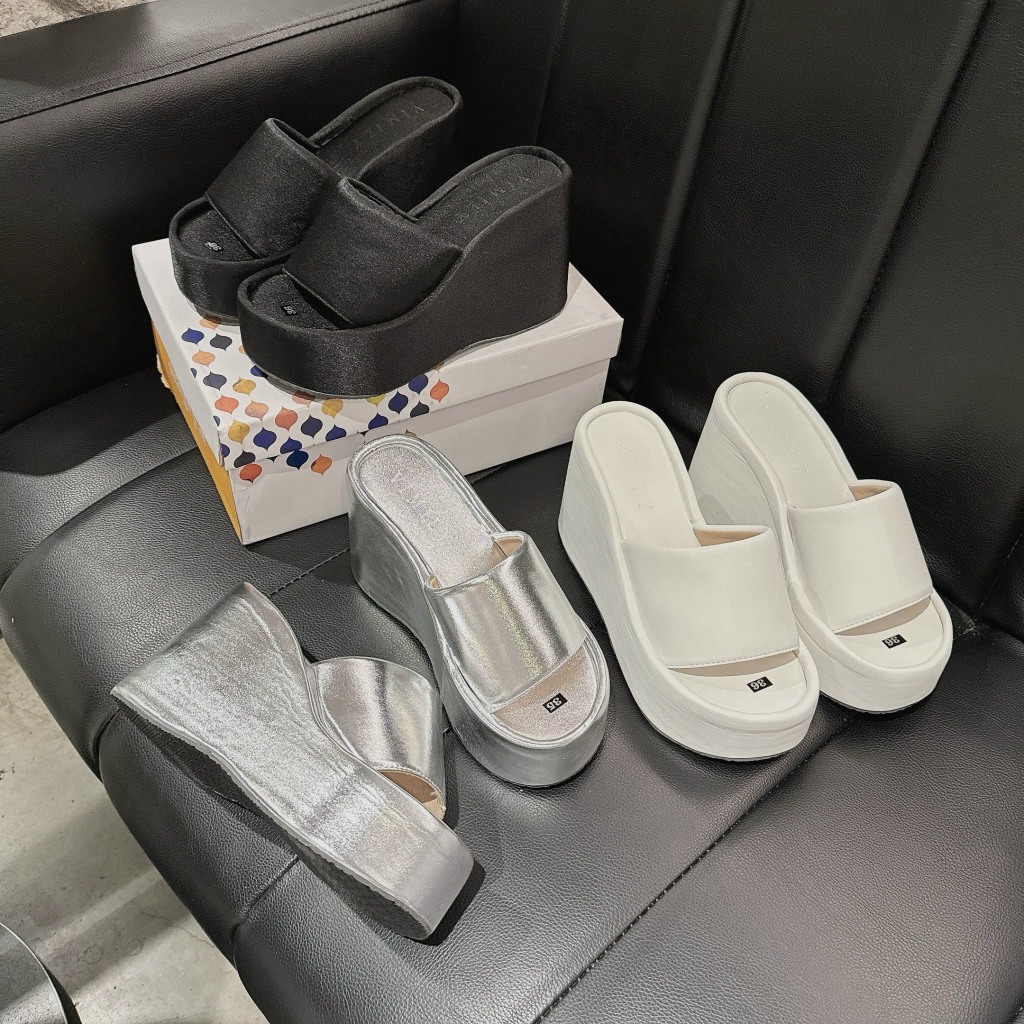 Super cute soft leather boat sandals with puffy straps, 10 cm high ...