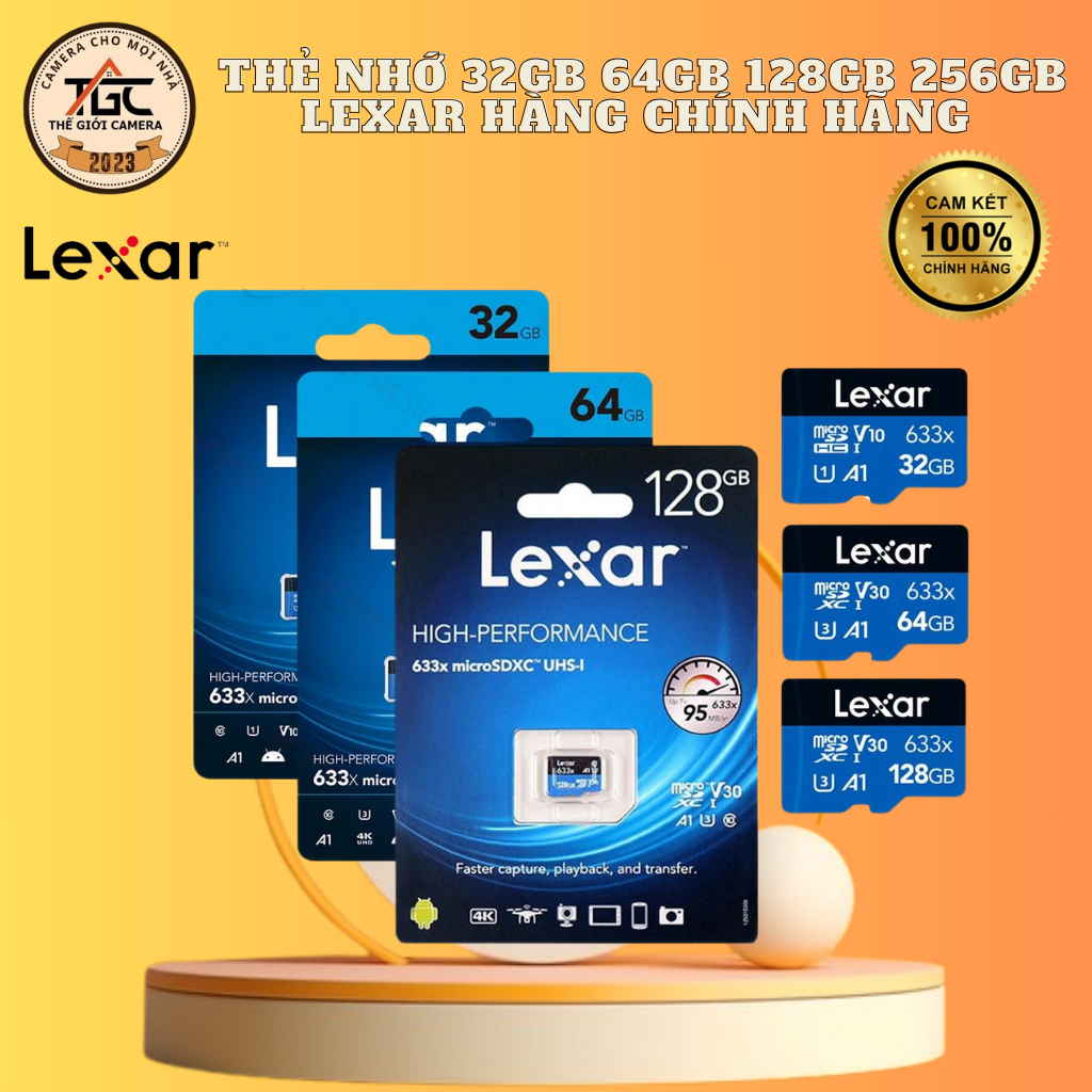 Lexar memory card 32GB, 64GB, 128GB Genuine product | Shopee Philippines