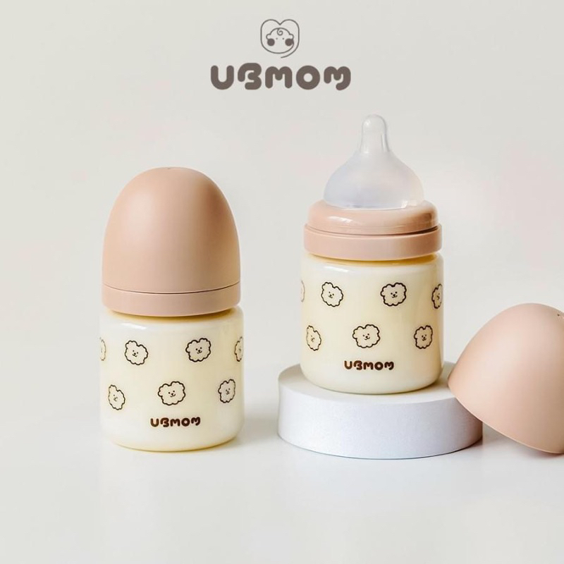 Ubmom Tiny milk bottle 120ml - Ubmom puppy 120ml - Ubmom dino bottle 120ml Bin's House | Shopee ...