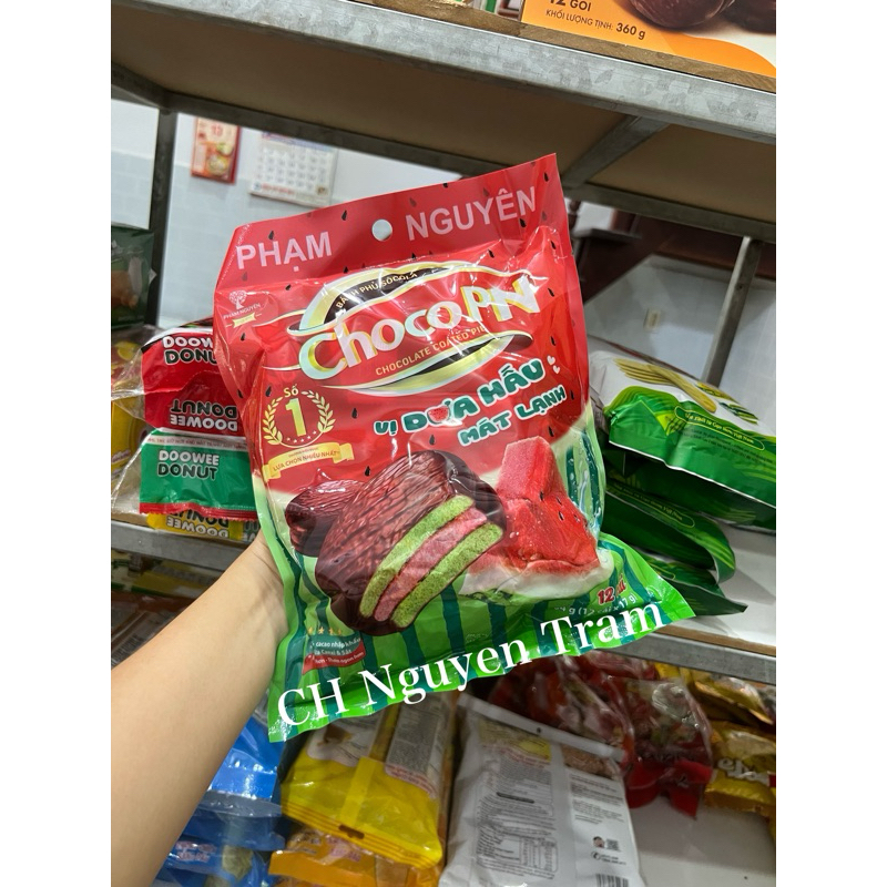 Choco PN Pham Nguyen cool watermelon chocolate cake, 204g pack (12 ...