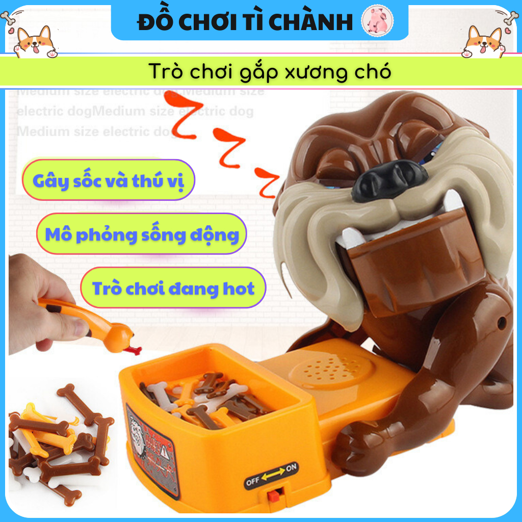Fun DOG Bone Stealing Toy, Angry BAD DOG Bone Chewing DOG (Gift for ...