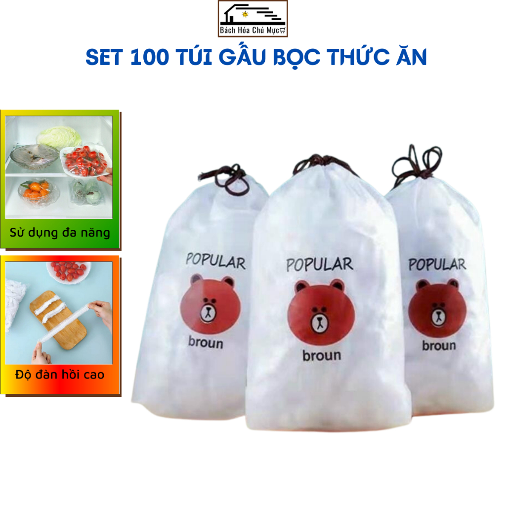 Set Of 100 Super Dai Elastic Multi-Purpose Food Wrap Bags | Shopee ...