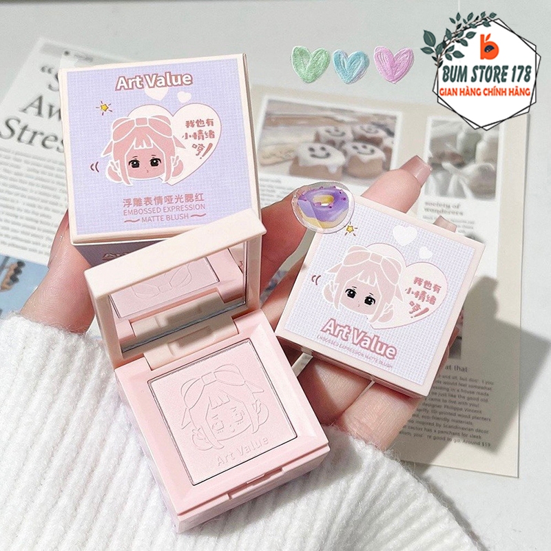 Art Value 4-panel Blush Box Printed with Super Cute Chibi Girl Image ...