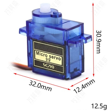 Servo SG90 Motor 180 Degree Rotation Angle - Servo SG90 Driver In Black ...