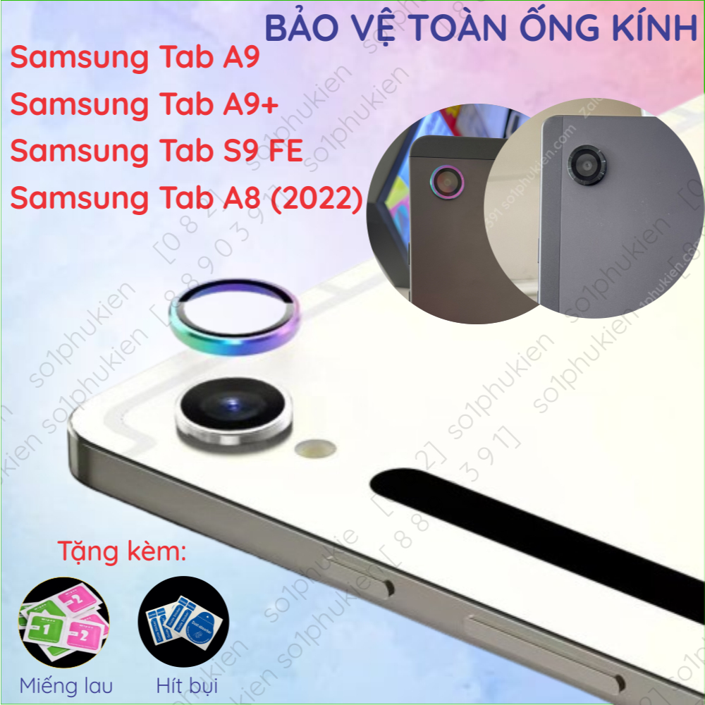 Samsung Tab A9/ A9+ (A9 Plus)/ S9 Fe/ A8 2022 tempered glass camera ...