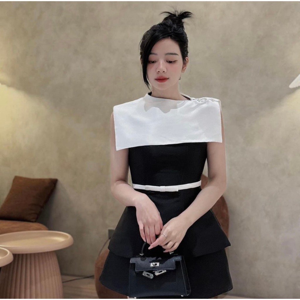 Set Design of Waist Belt Blouse with Detachable Camisole with Pearls ...