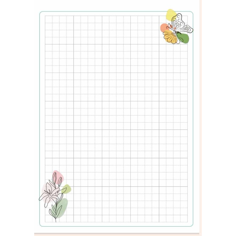Specialized paper for practicing beautiful handwriting A4 set of 50 ...