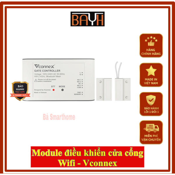 Vconnex wifi Smart Gate Control Module, Remote Rolling Door Control via ...