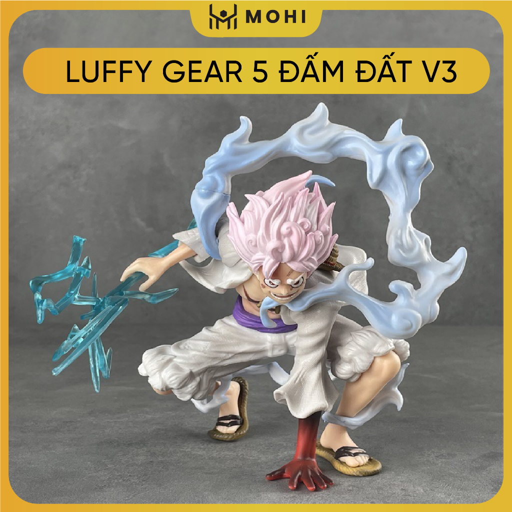 Luffy Gear 5 model holding lightning and punching v3, OnePiece model ...