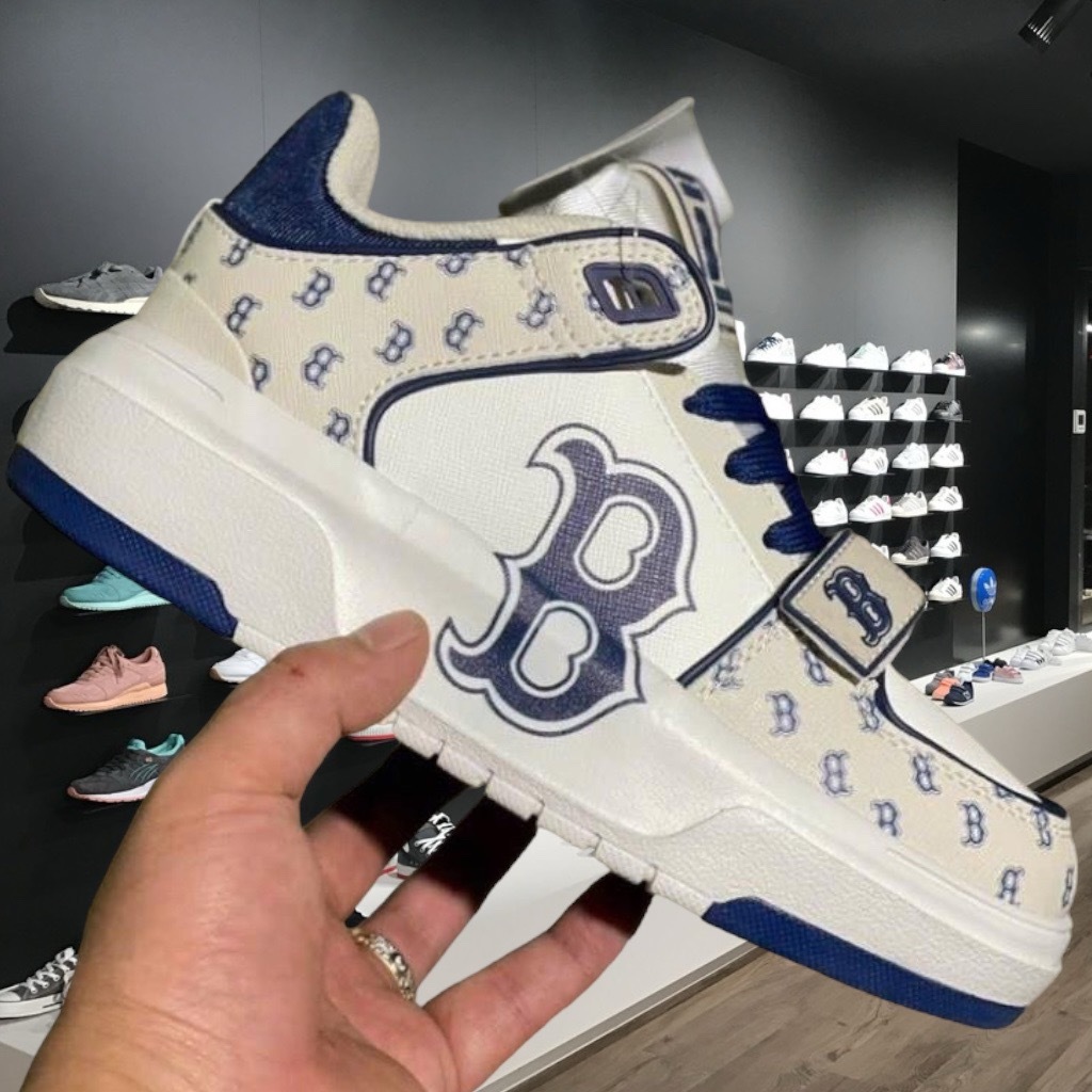 Mlb CHUNKY liner MID BOSTON navy shoes, high quality navy blue MLB ...