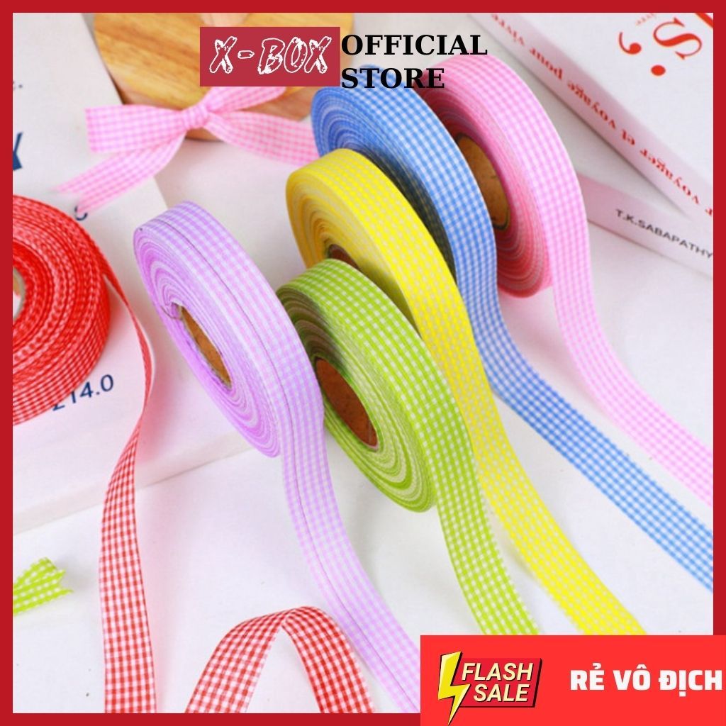 Odd 3m Square Plaid Ribbon Wire Beautiful Cotton Fabric Used To Make ...