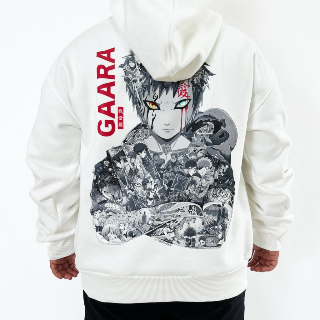 Gaara Hoodie (Naruto) cotton Felt Thick, Pocket, Colorless Version From ...