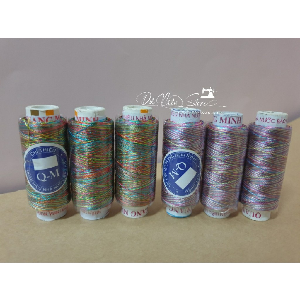 Iridescent glossy embroidery thread used for hand embroidery or machine ...