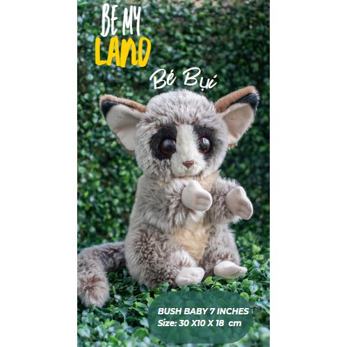 Be MY - SIMULATION STUFFED ANIMALS - DUST BABY - BUSH BABY - 7 INCHES ...