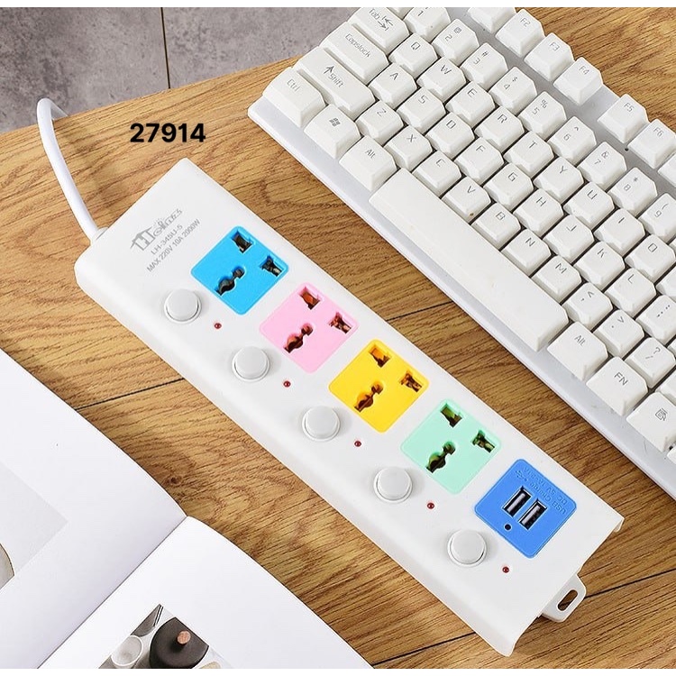 Power outlet divided into separate switches for each outlet | Shopee ...