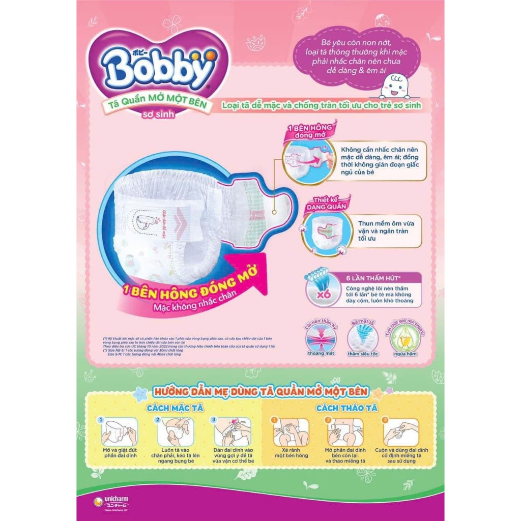 The First Bobby Side Open Diapers / Diapers In The World | Shopee ...