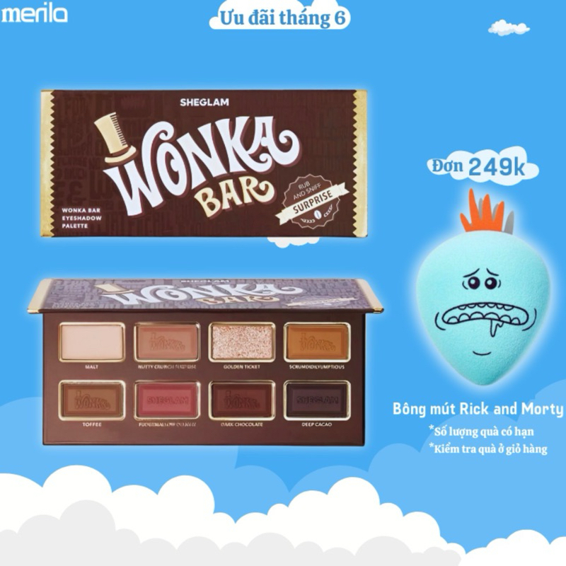 Sheglam Wonka Bar Eyeshadow Palette Includes 8 Shades Of Pure Chocolate Scent | Shopee Philippines