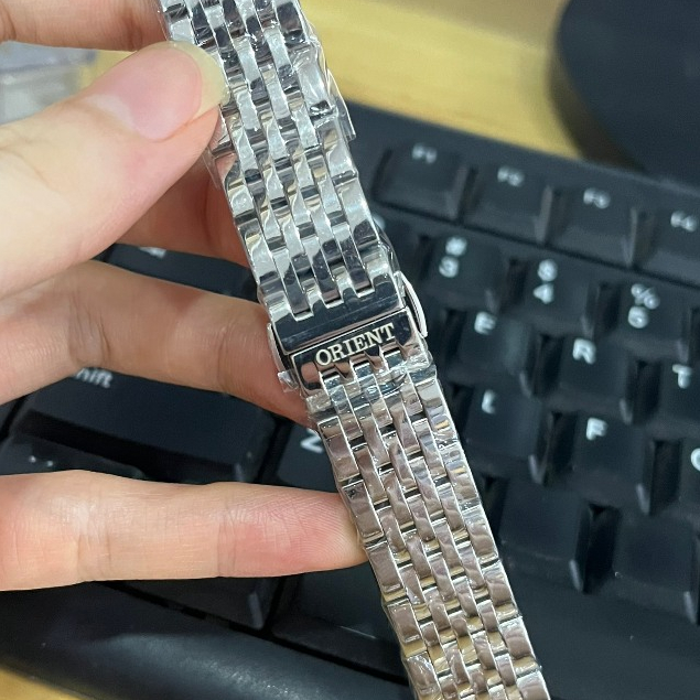 7-eye stainless steel metal watch strap with logo SEIKO CASIO ORIENT ...