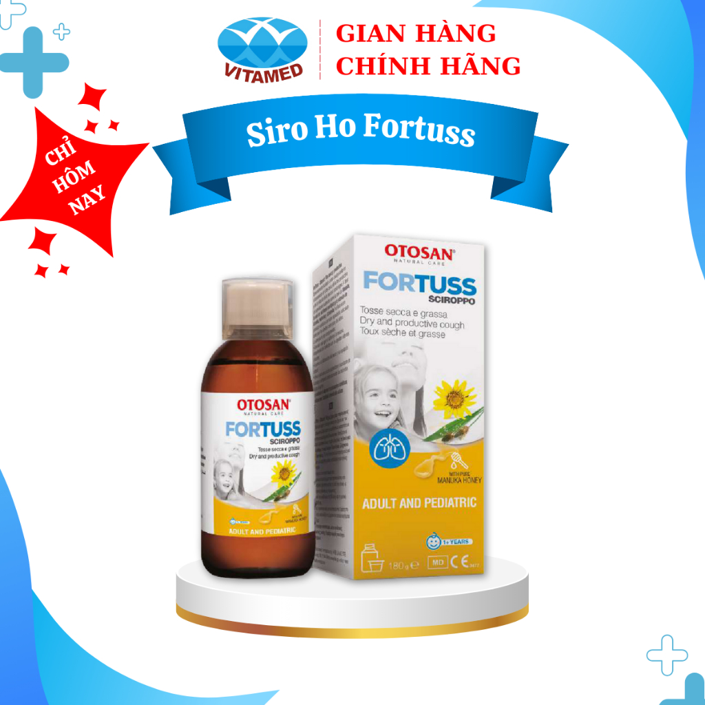 Fortuss Otosan - Cough Syrup Soothes Coughs, Protects Mucosa 180G ...