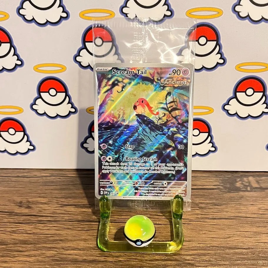 Pokemon Scream Tail SVP065 Picture Card - Genuine English Illustration ...