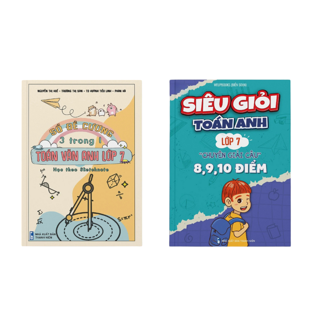 Class 7 Book Series - COMBO 1: Sketchnotes English Math topic Book ...