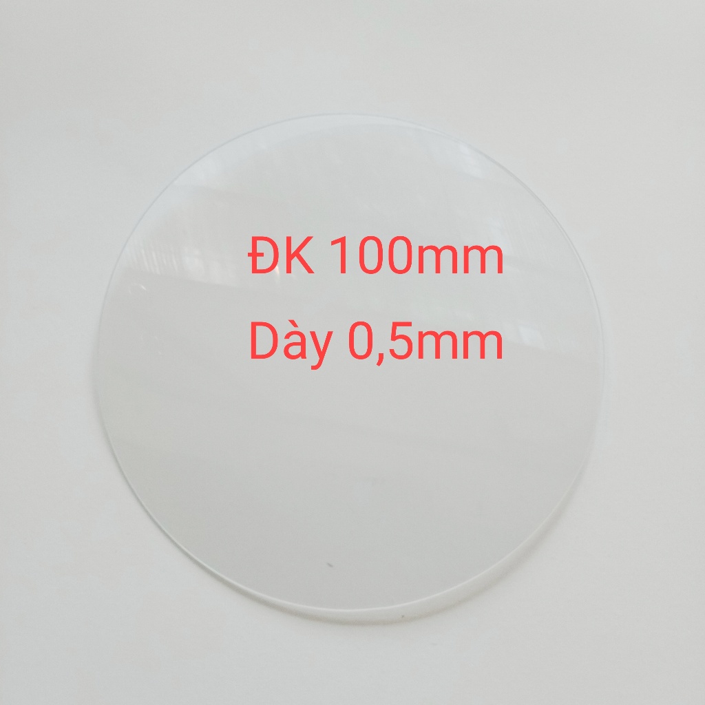 Round PVC plastic sheet, diameter 100mm, thickness 0.5mm | Shopee ...